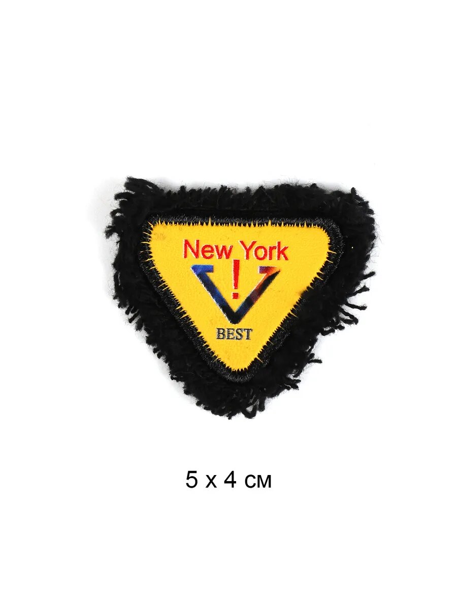 Аппликации пришивные New York 5х4см 20 шт