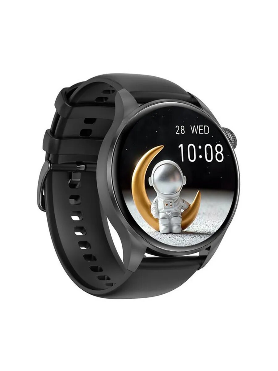 Умные часы Bluetooth с GPS, NFC, фитнес-браслет, черные