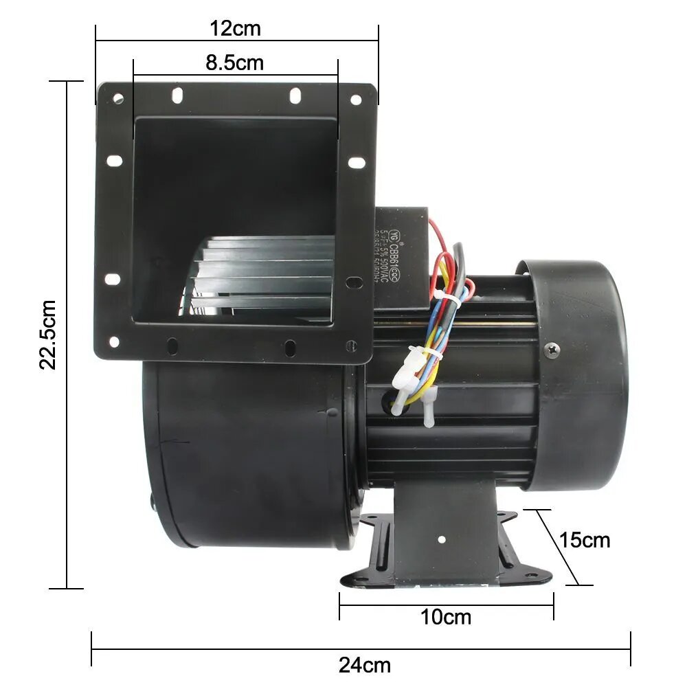 Вытяжной вентилятор 150FLJ7/5 радиальный центробежный 330W 220/380V с моделью теплоотвода для вентиляции — фото 1