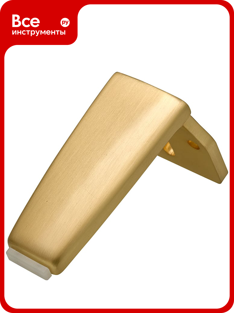 Опора для мебели JET 710 H-120мм стальная с брашированным золотым покрытием, профиль, для монтажа на площадку