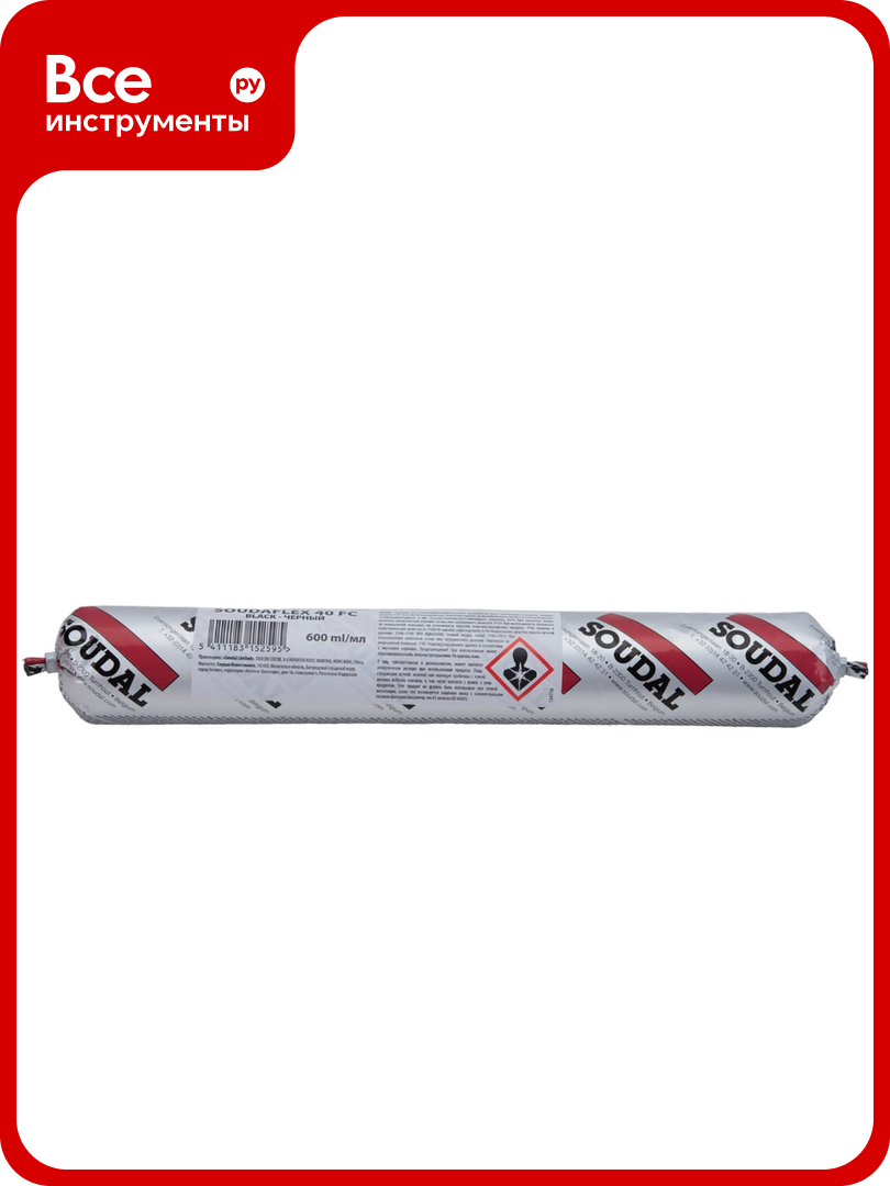 Клей-герметик SOUDAL Соудафлекс 40 ФС черный 134716