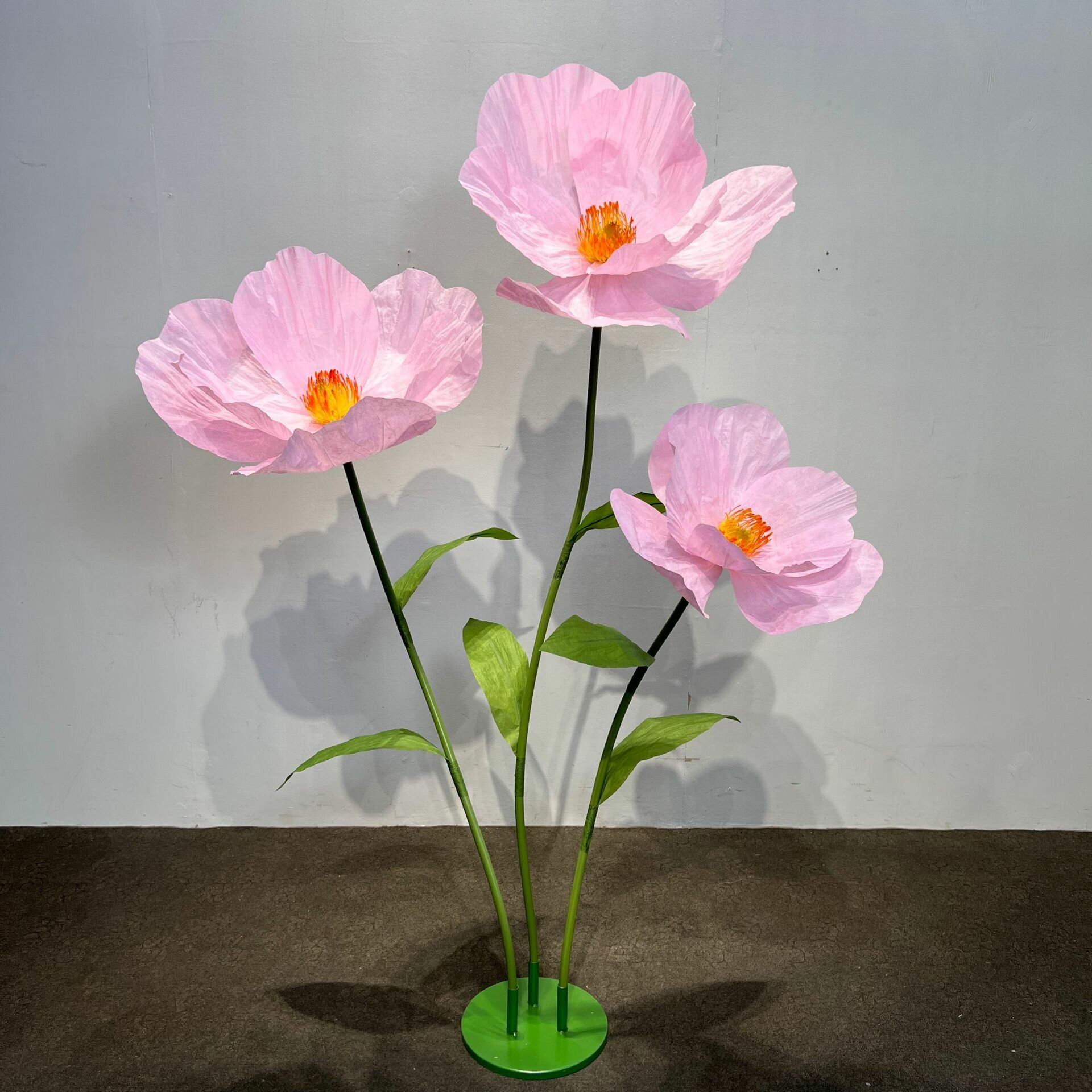 Горячие продажи SG, большие готовые искусственные цветы, бумажные художественные цветы, интернет-знаменитые гигантские трехмерные маки, искусственное ландшафтное оформление, декор для окон, цветочные композиции