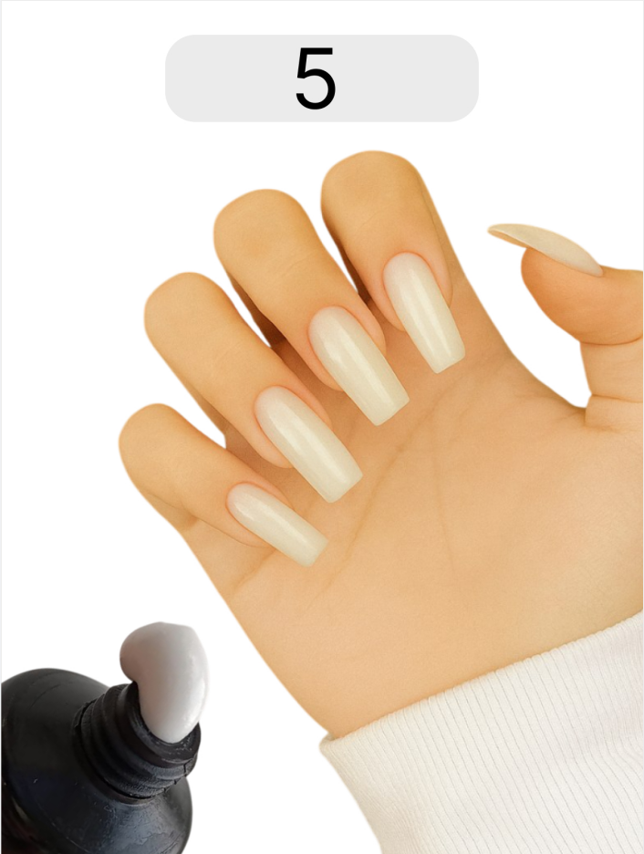 Акригель для наращивания ногтей, 15 мл. №5 Белый