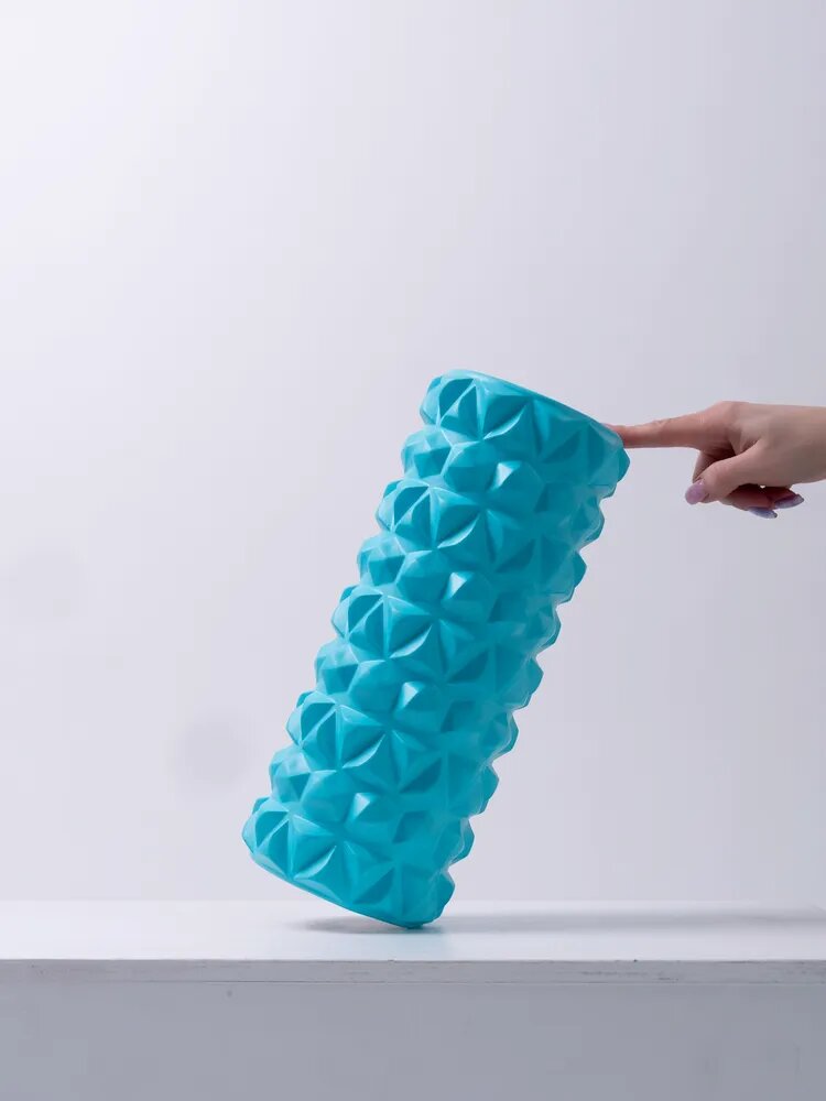 Валик для спины /30CM/45CM/ 60 см, синий, мфр ролл, ролик массажный