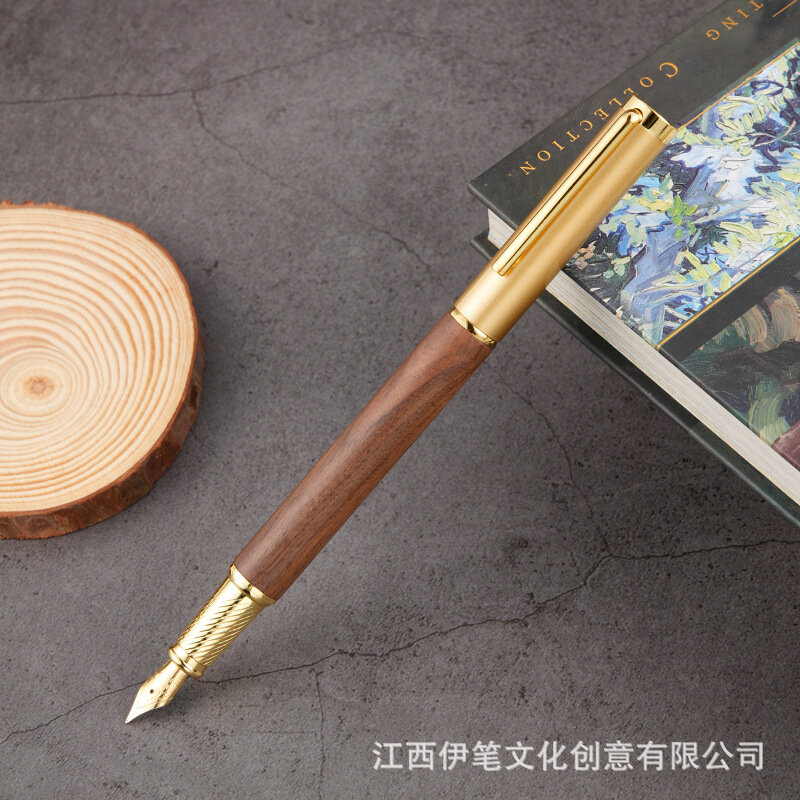 Производитель оптовых металлических латунных ручек из массива дерева, рекламные подарки для бизнеса, чернильные ручки с деревянной подписью, ручки с индивидуальным логотипом