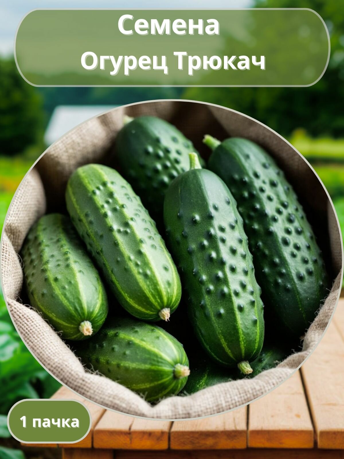 Огурец Трюкач, семена 10 шт