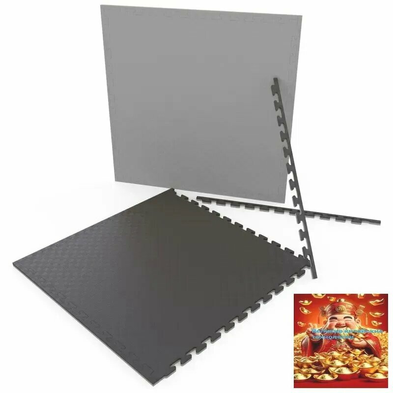 Будо-мат EVA 100 x 100 см, 40 мм, цвет серо-графитовый