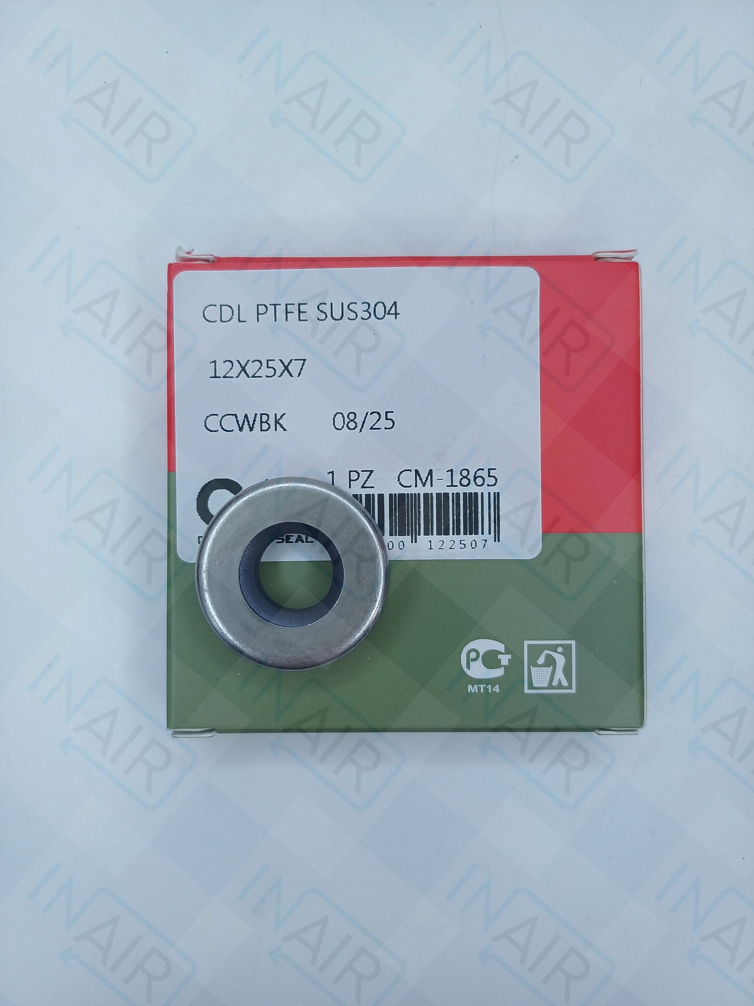 Сальниковое уплотнение (сальник) PTFE для винтового компрессора 12-25-7 CCW, (вращение против часовой стрелки)