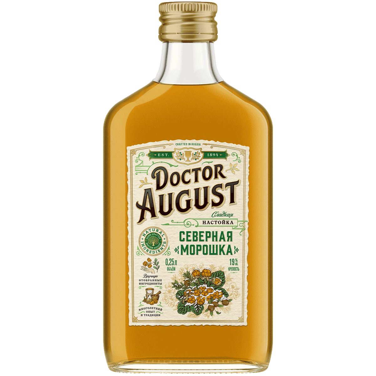 Настойка Doctor August Северная морошка 0,25 л