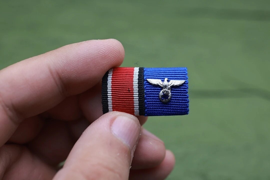 Военная булавкa для лацканов, реплика гибон-бары, Германия WWI темный хаки