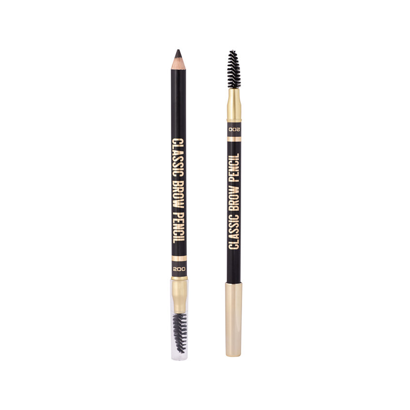 Карандаш для бровей STELLARY CLASSIC BROW PENCIL с аппликатором тон 200 Ash brown