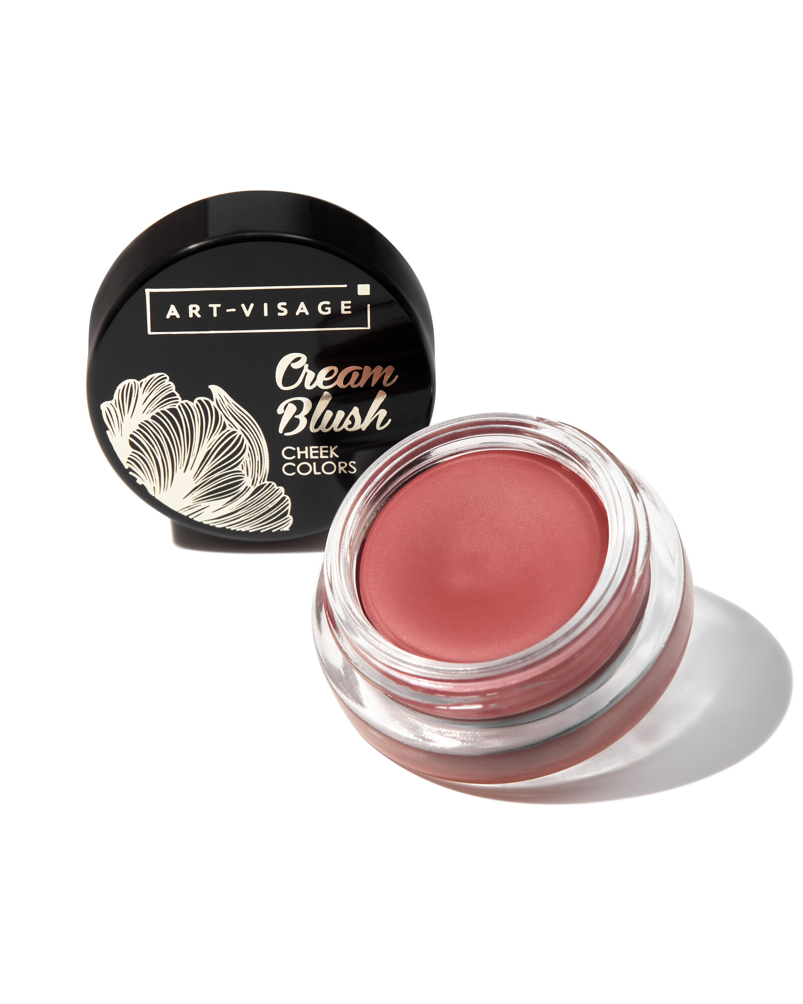 ART-VISAGE Румяна кремовые матовые "CREAM BLUSH", 5 г, 02 пыльная роза