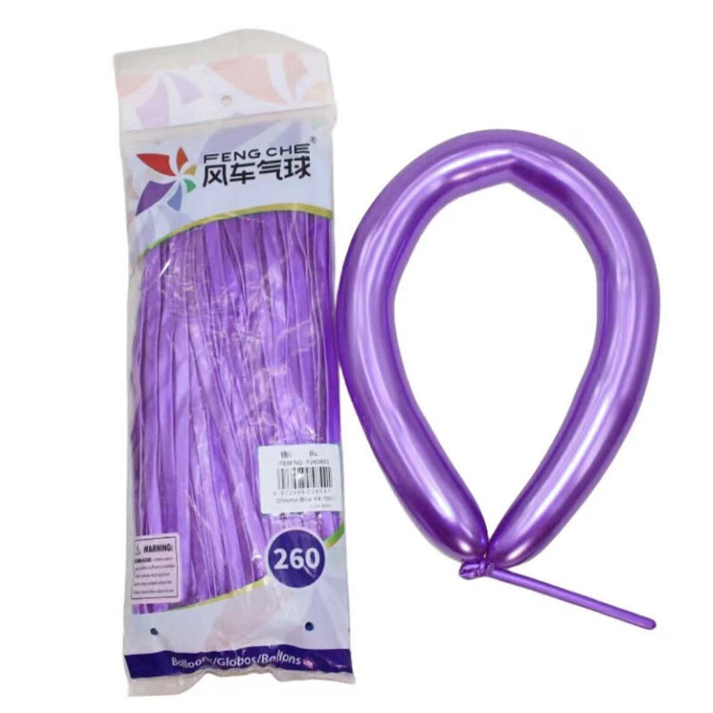 Ветряная мельница, металлический длинный полосатый шар 260, шар в форме цветка, длинный шар, украшение для вечеринки, волшебный шар, шар на день рождения