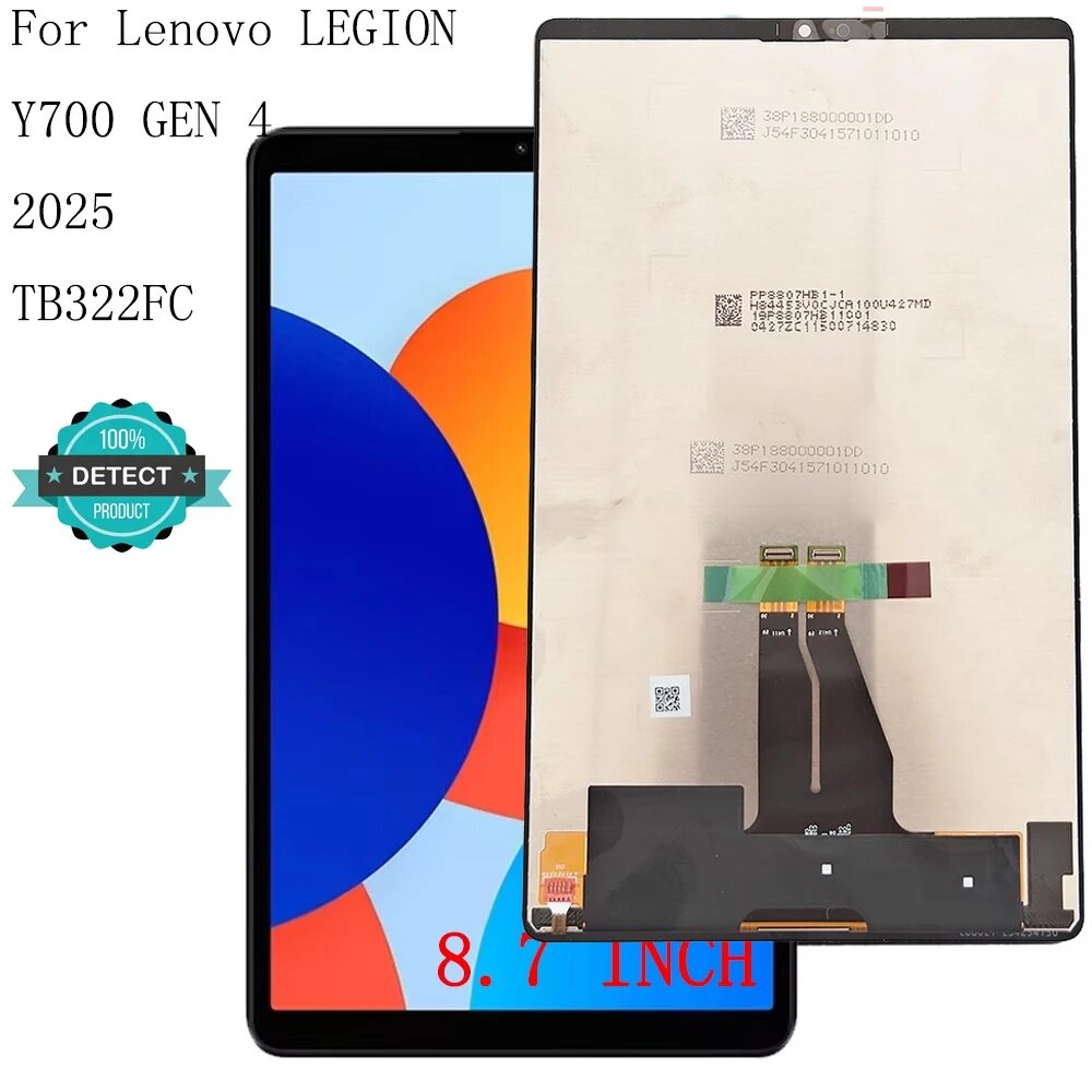 8,8-дюймовый ЖК-дисплей для Lenovo LEGION Y700 GEN 4 2025 TB322FC, сменный преобразователь сенсорного экрана для Lenovo Y700, 4-го поколения