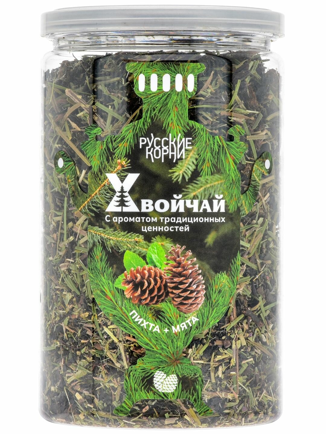 Чай черный "Пихтовый" со смородиной и облепихой 100гр РК - Русские корни