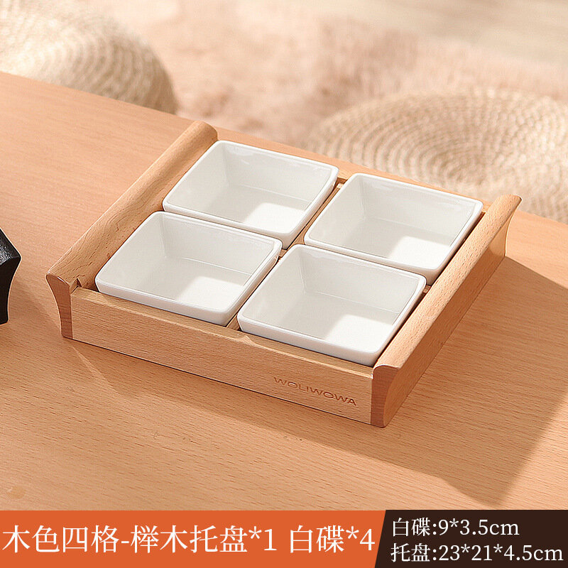 Креативная домашняя закусочная коробка для гостиной из бука с отделениями, тарелка для сухофруктов, поднос для орехов и конфет, фруктовая тарелка для KTV и отеля