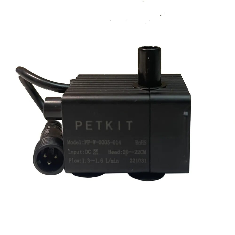 PETKIT Насос для автоматической поилки для кошек, черный, 1,3~1,6 л/мин, модель FF-W-0005-014
