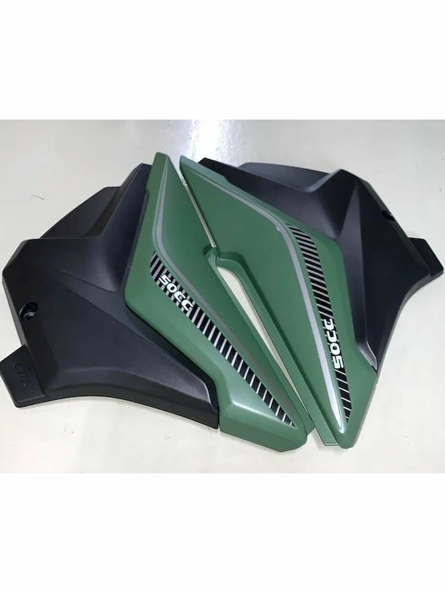 Облицовка боковая (крышка бардачка) Alpha ANDES зеленая матовая (пара)