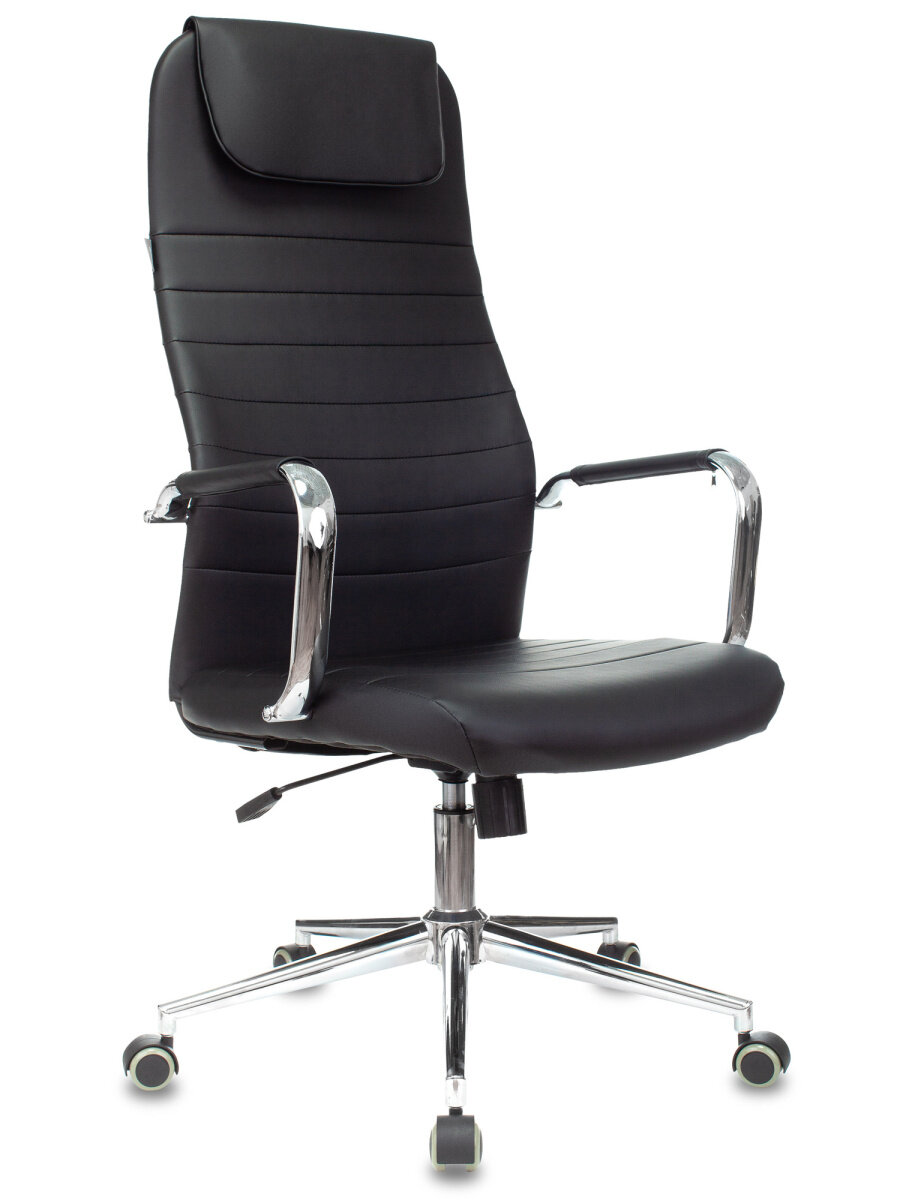 Кресло руководителя Бюрократ KB-9N/ECO, обивка: эко. кожа, цвет: черный (KB-9N/ECO/BLACK)