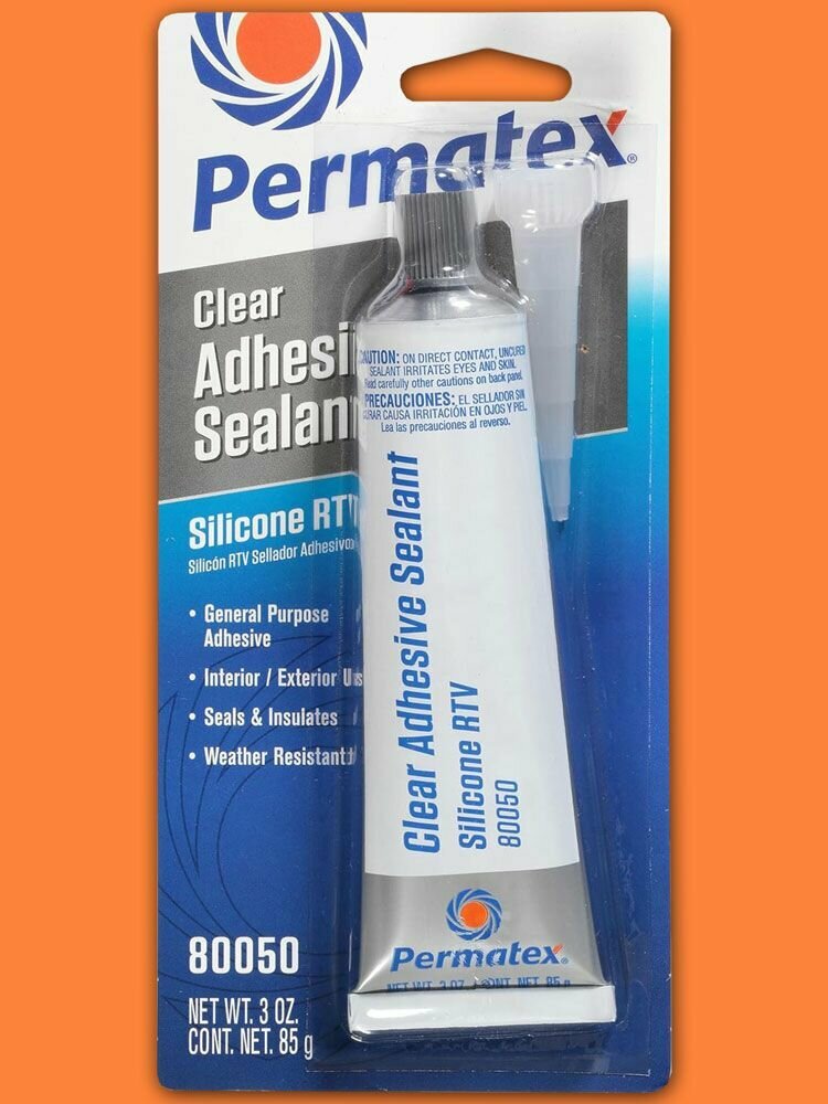 Клей - Герметик Прозрачный RTV Силикон 85г PERMATEX 80050