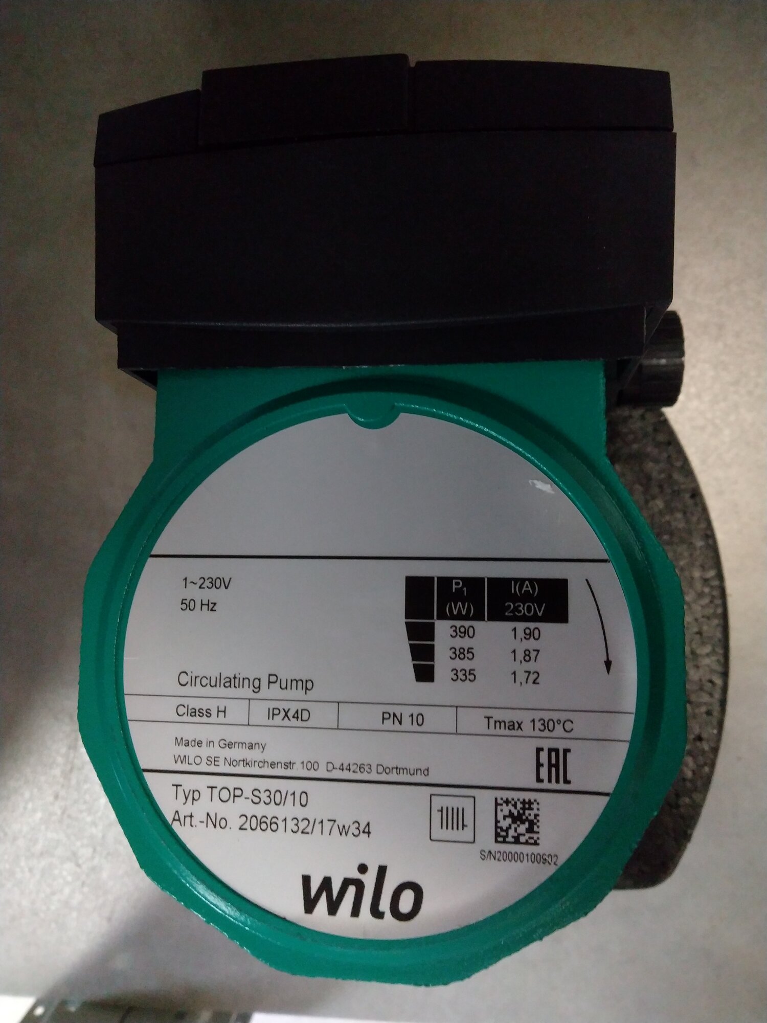 Циркуляционный насос Wilo TOP-S 30/10 (1-230 V, PN 10), 2066132