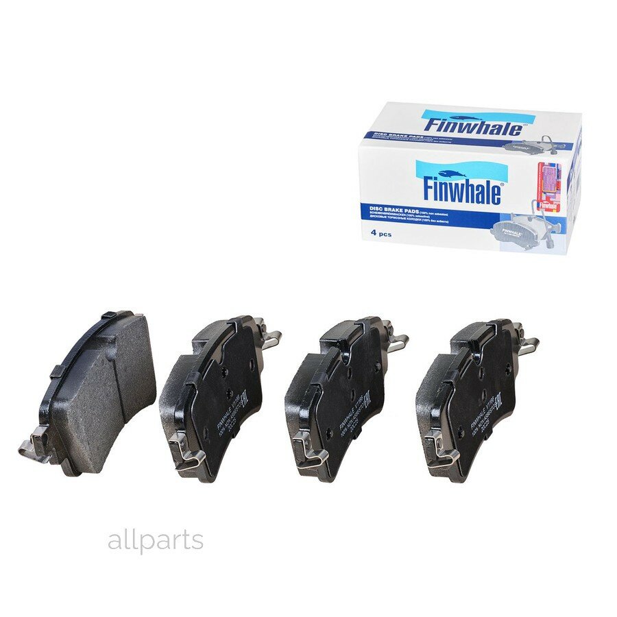 FINWHALE V1166 Колодки тормозные AUDI A4/Q7 15- задние