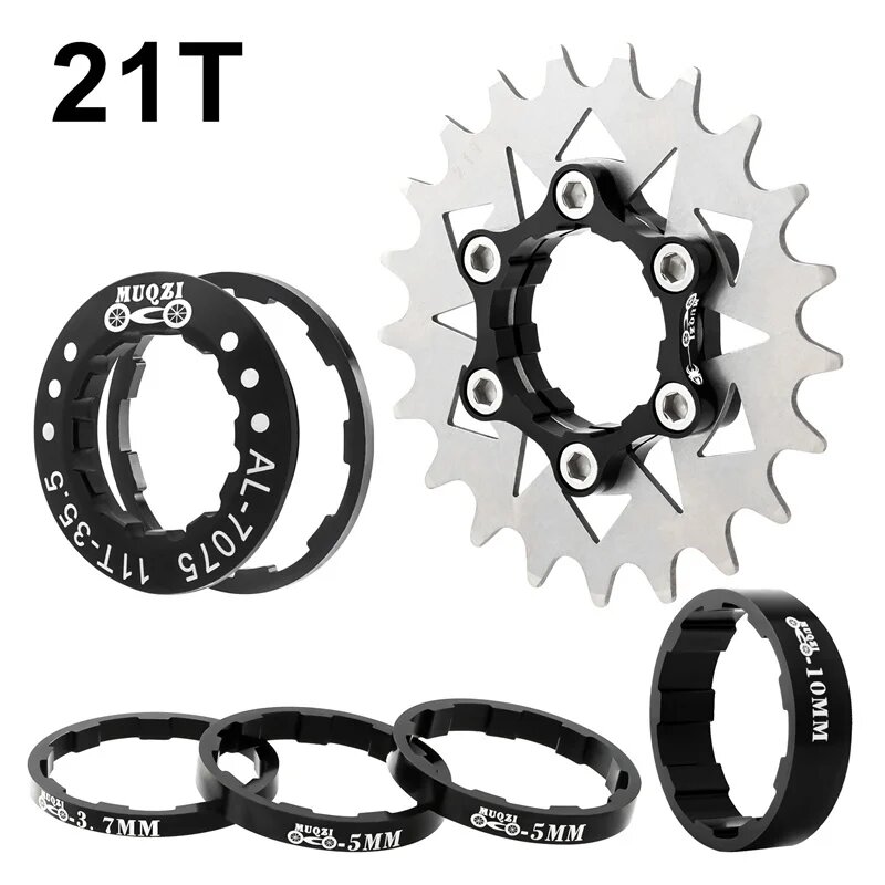 Кассета односкоростная MUQZI 21T Black