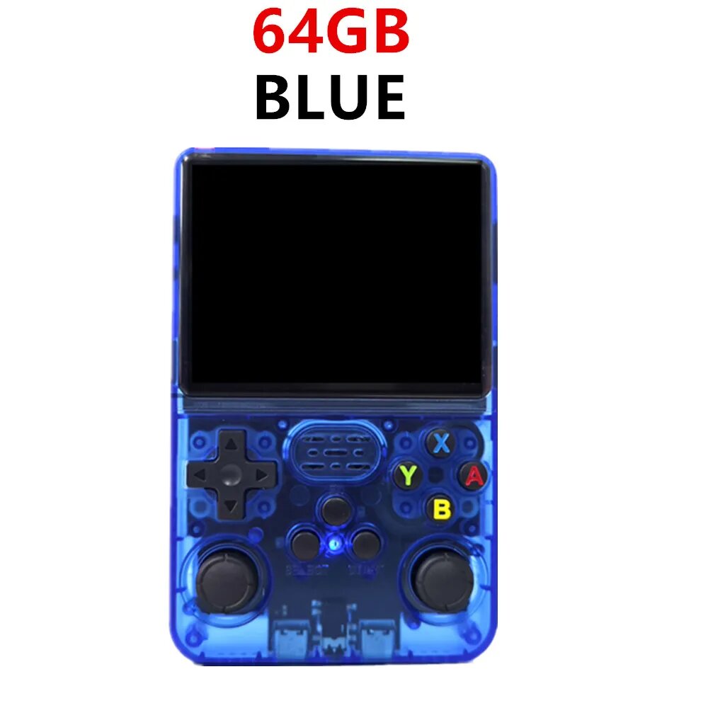 Ретро консоль R36S 128 ГБ Синий, Blue 64GB