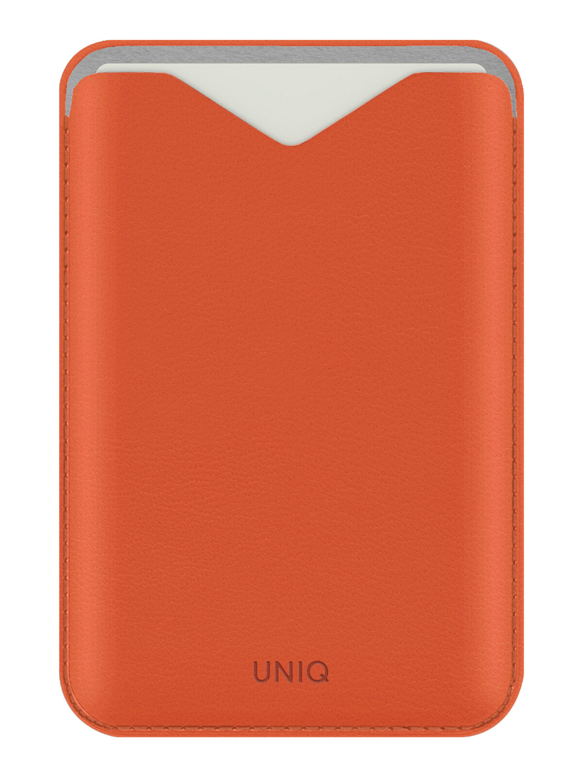 Магнитный картхолдер UNIQ Lyden EVO с MagSafe, с функцией подставки оранжевый