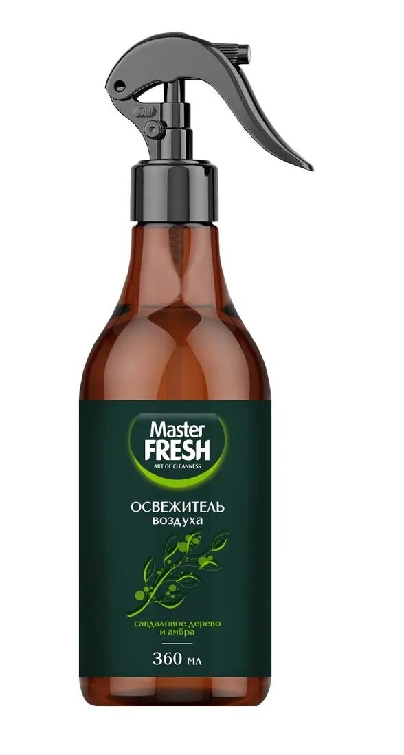 Аква-освежитель Master Fresh с ароматом сандаловое дерево и амбра, 360 мл