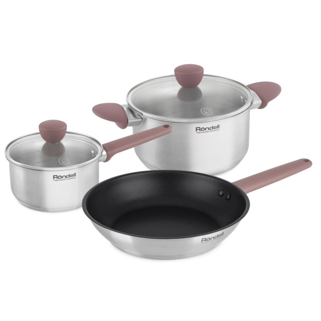 Набор посуды Rondell Bueno RDS-1658 3 пр, стальной