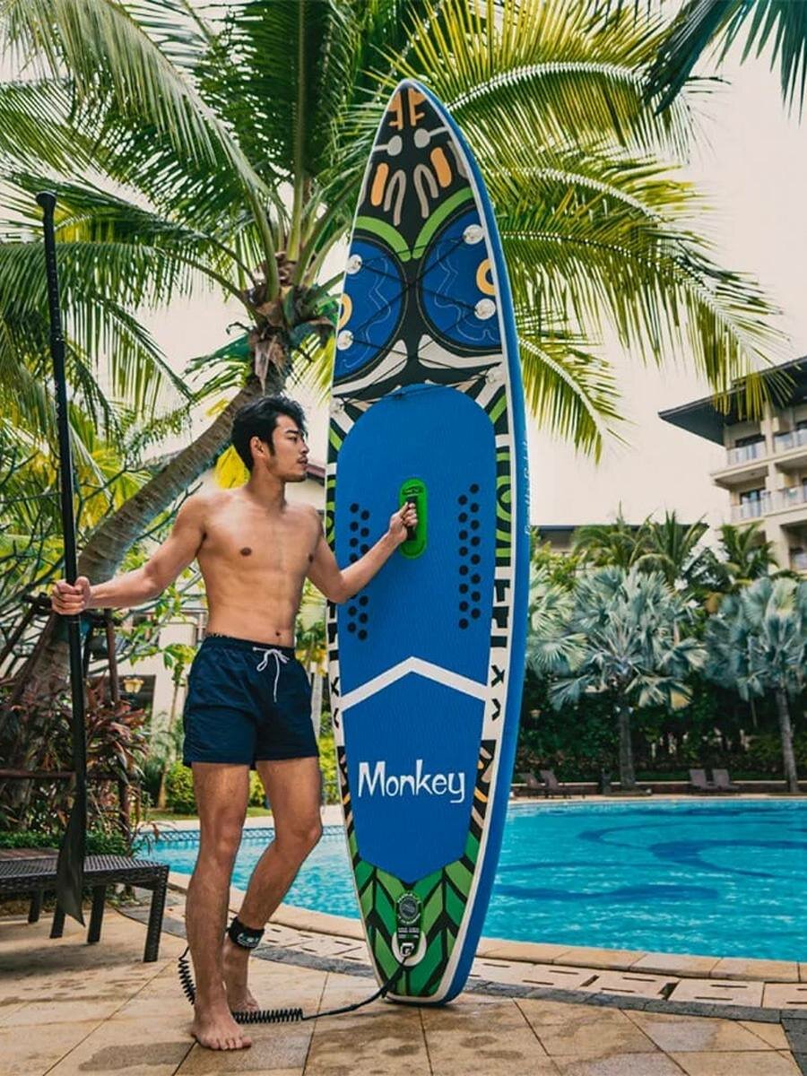 Доска SUP "Monkey", надувная, 350x84x15 см, нагрузка до 180 кг