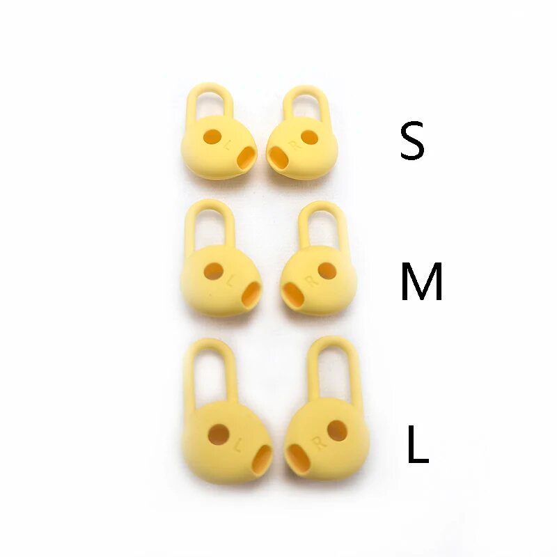 Силиконовые амбушюры для Huawei Honor AM66 Xsport PRO Yellow SML 3pair