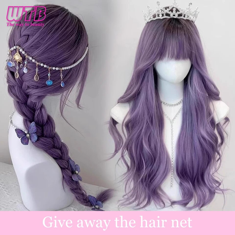 Фиолетовый лолита парик WTB T1B/PURPLE
