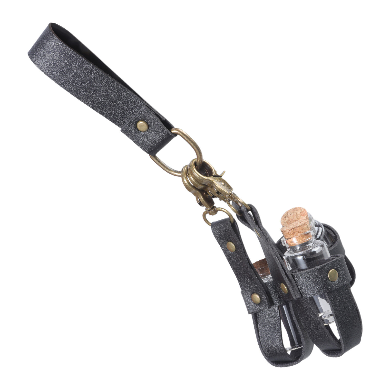 Бутылка для зелья с кожаным держателем стеклянный держатель зелий волшебника на Хэллоуин