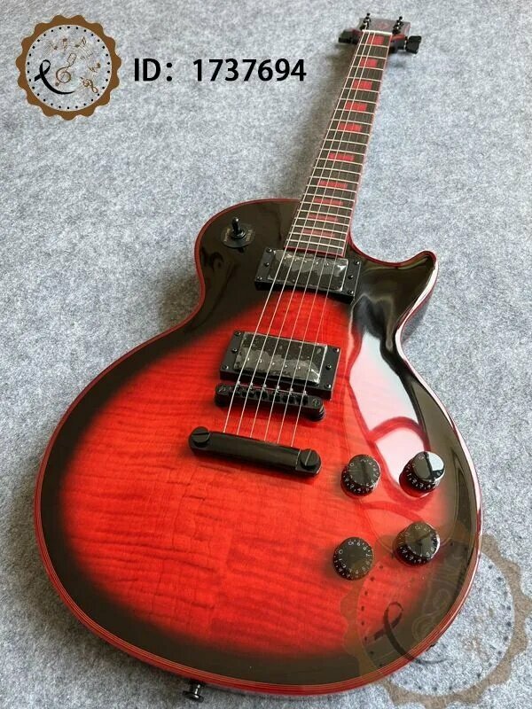 Электрогитара Гитара Les Paul Custom 6-струнная, произведена в Китае, (подходит для начинающих) 6-струнная, корпус Махагони 39"