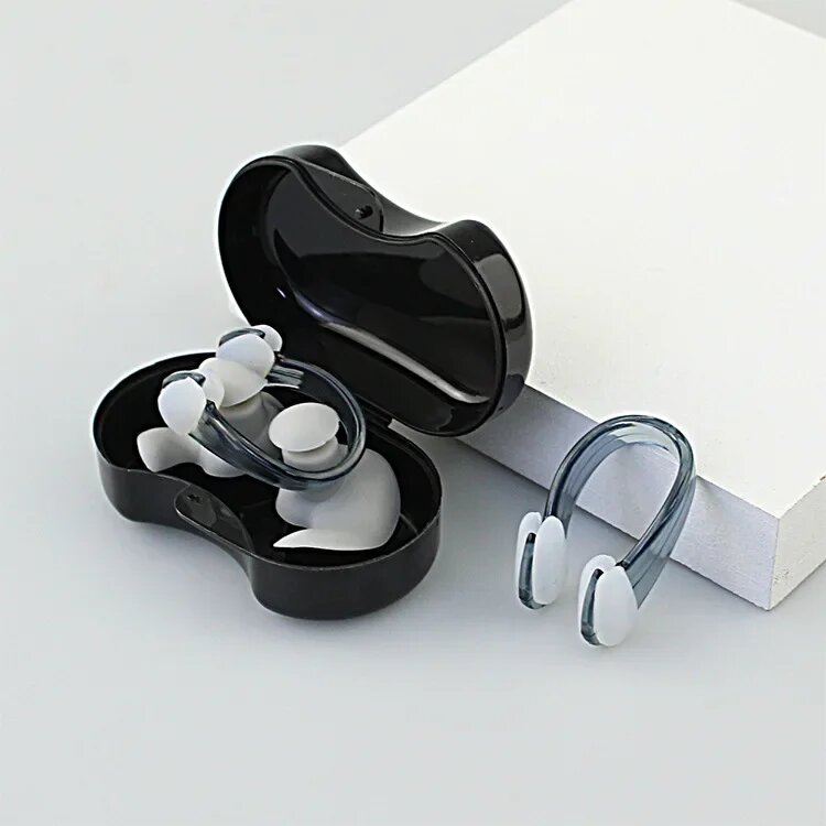 Зажимы для носа и беруши Anlyxi силиконовые Белый, Grey nose clip