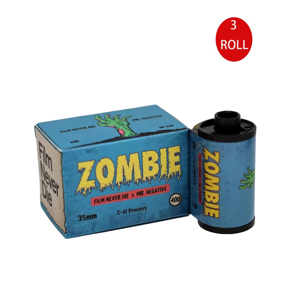 Плёнка Never Die Zombie 3 ROLL, ISO 400
