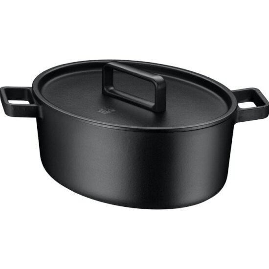 Кастрюля овальная Wmf FLAVOUR 33X26 см черная, чугун, 05.5533.4290