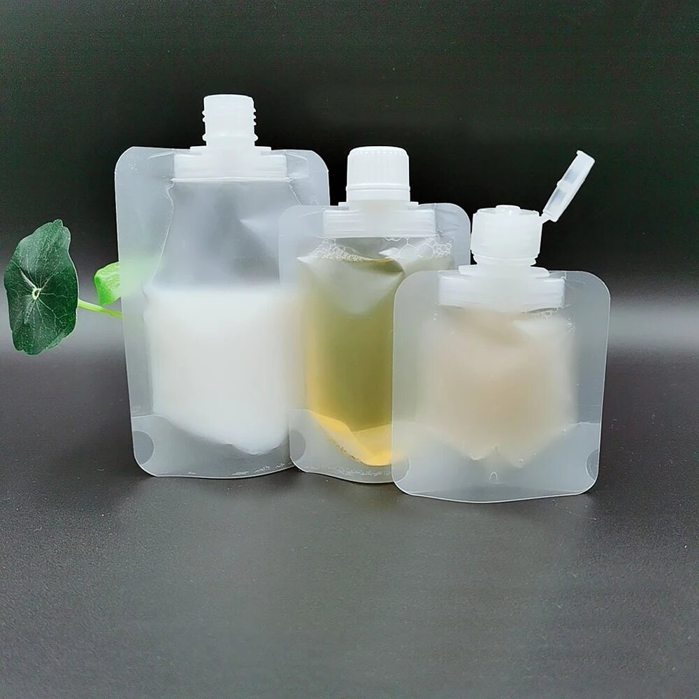 Многоразовые прозрачные пакеты для жидкостей 30/50/100 мл 5pcs 100ml