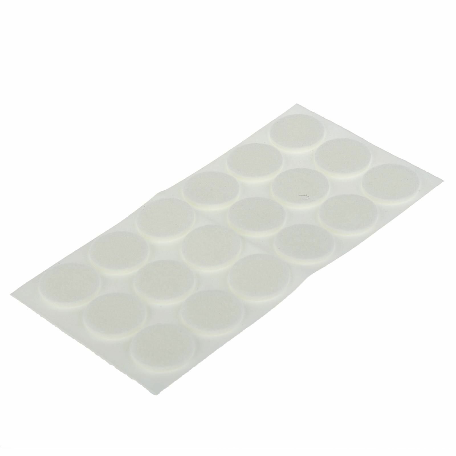 Набор Накладок мебельных, d-25 мм, круглая, белая, 2 набора по 18 шт.