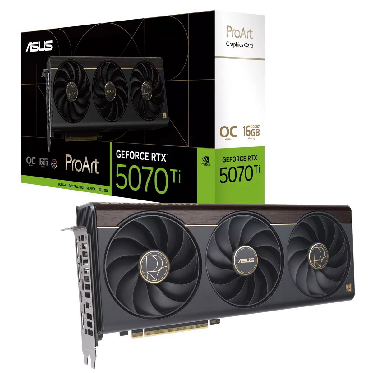 Видеокарта ASUS GeForce RTX 5070 Ti 16 ГБ (PROART-RTX5070TI-O16G), RTL