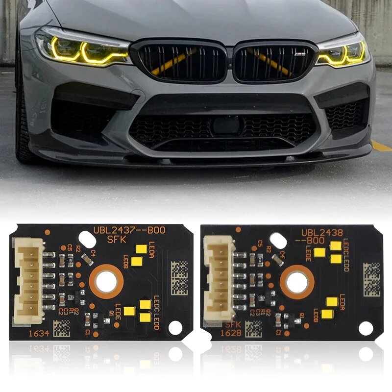 Желтый свет DRL, плата фар, светодиодный модуль дневных ходовых огней для BMW 5 серии G30 G31 G32 530i 540i F90 M5 7214939