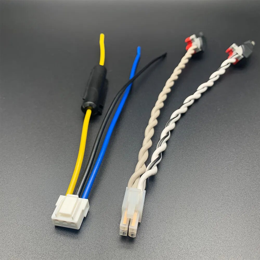 4-контактный автомобильный радиоусилитель, сабвуфер, динамик, жгут проводов RCA, B - Group