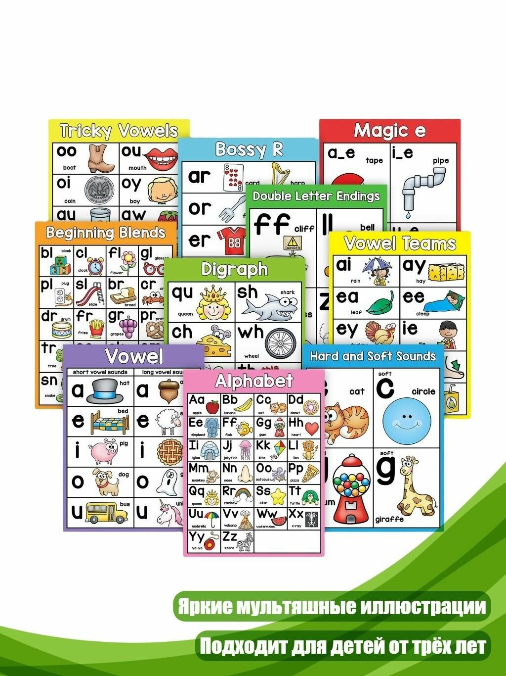 Фонетические плакаты для дошкольников