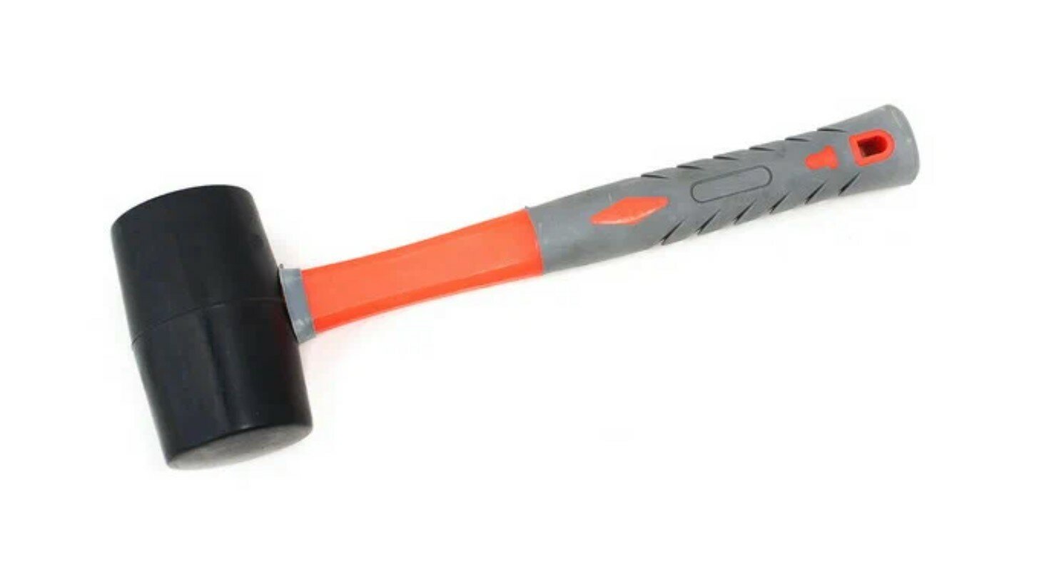 Киянка резиновая практик, с фиберглассовой рукояткой 1000 гр