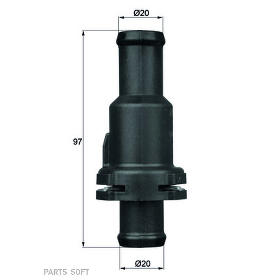 Термостат VW: EOS 06-, GOLF PLUS 05-, GOLF V 03-, GOLF V Variant 07-, JETTA III 05-10, NEW BEETLE 98-, NEW BEETLE кабрио 02-, PASSAT 05-, PASSAT CC 08-, PA от официального дистрибьютора, MAHLE, артикул TH575