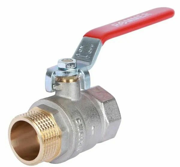 RBV-0002-0210325 ROMMER Шаровой кран 1 ВН/НР, ручка рычаг
