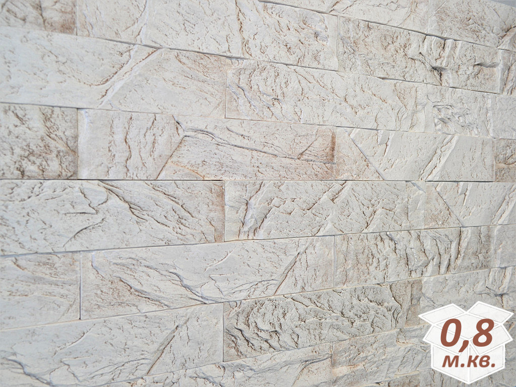 Декоративный камень Русский Камень Уральский скол Латте, 0,8 м. кв.