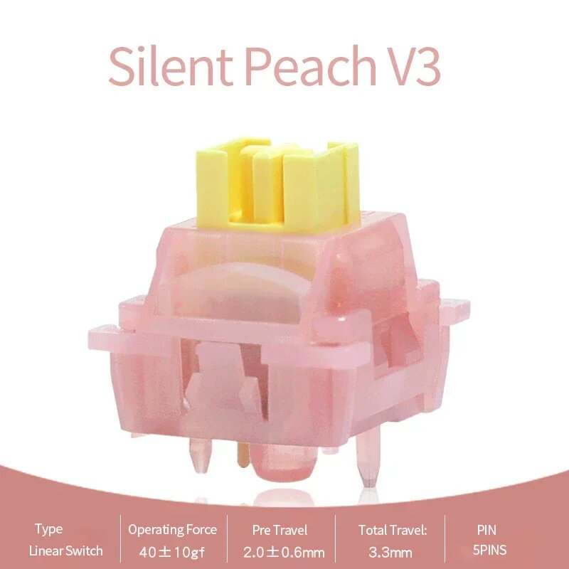 Переключатели Silent Peach V3, 70шт, цвет Silent Peach V3